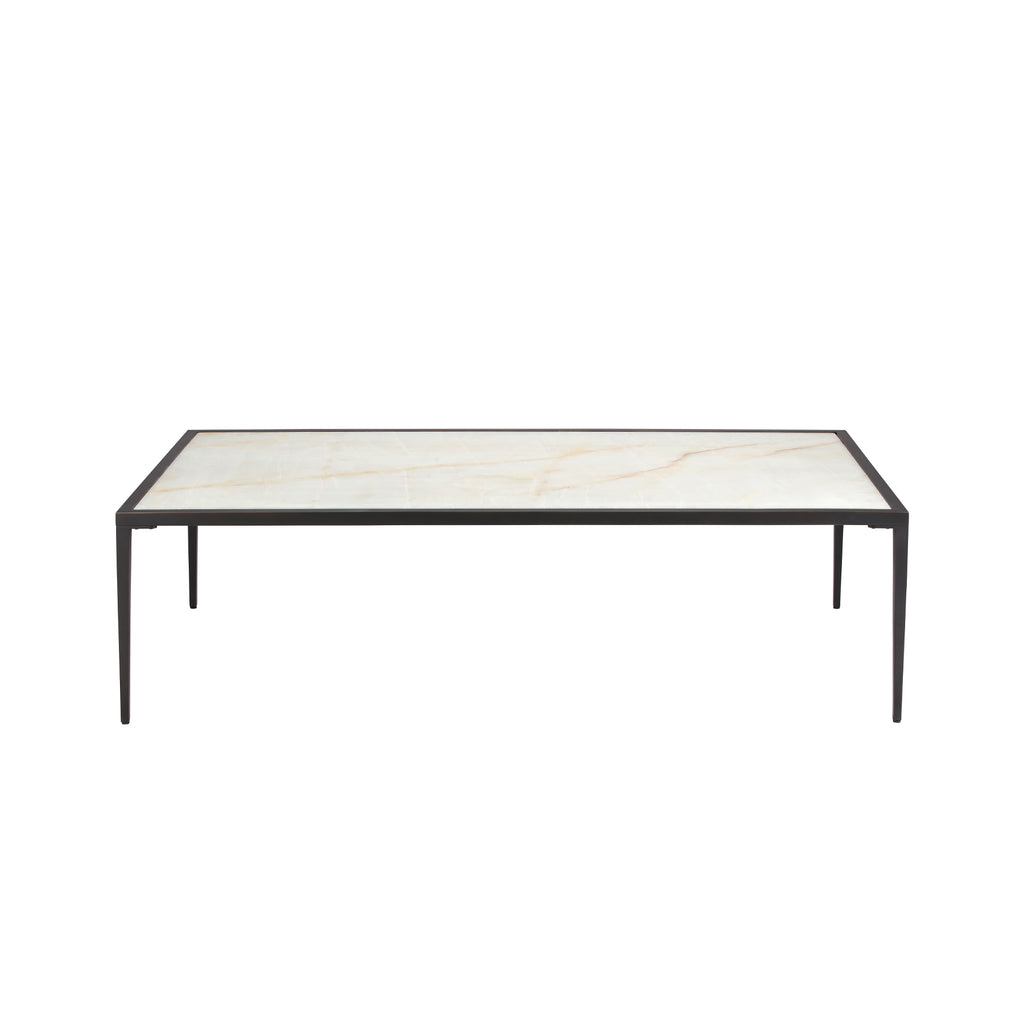 Calcite Spectrum Coffee Table | Rectangular Stone Table | Moorizon
