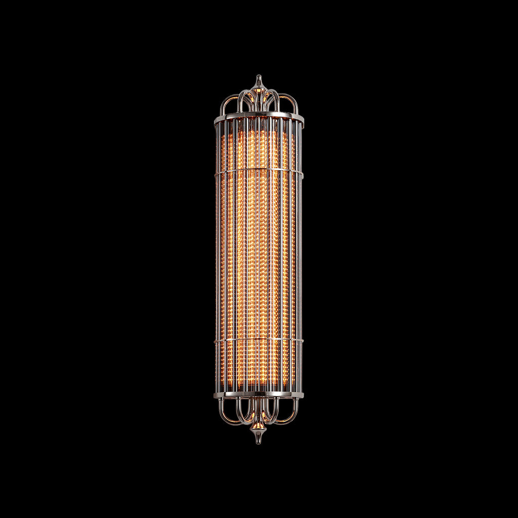 Urban Glow Sconce | Ribbed Glass Wall Light | Moorizon